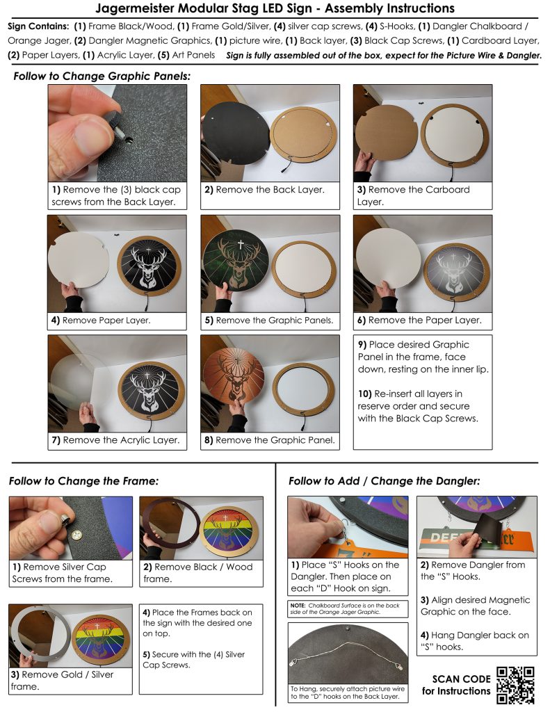 Jagermeister Modular Stag Sign - Heritage Sign and Display, Inc.